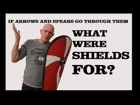 What were SHIELDS FOR? If arrows and spears go through them, what is their point?