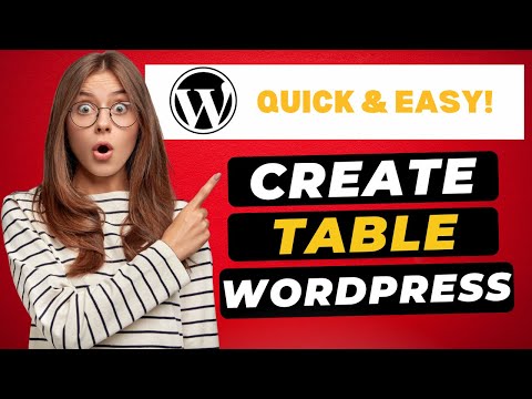 How To Create A Table In WordPress 2025 ???? - (FAST & Easy!)