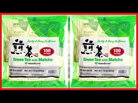 Maeda Sen-cha Green Tea With Matcha Tea Bags, 100-Count