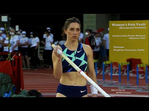 Women's Pole Vault (Broadcast Version). Golden Gala Pietro Mennea, Firenze, Italia.  (10/6/2021).