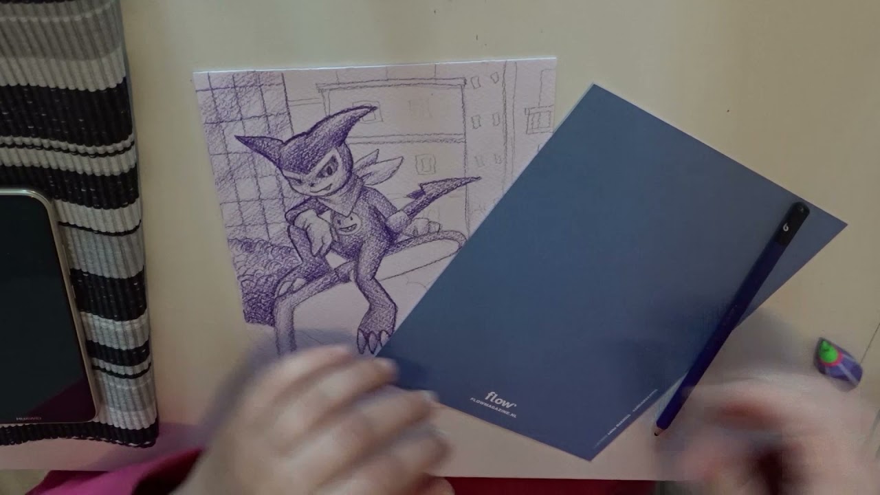 Drawing Impmon (client work)
