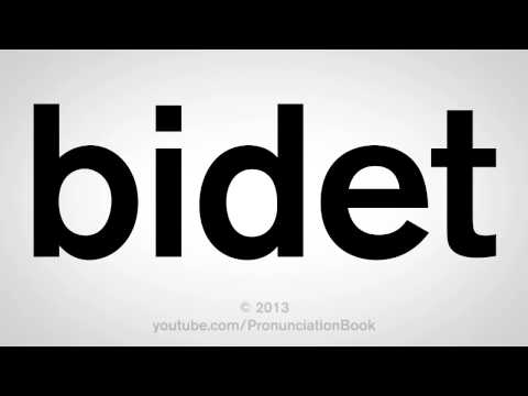 How to Pronounce Bidet