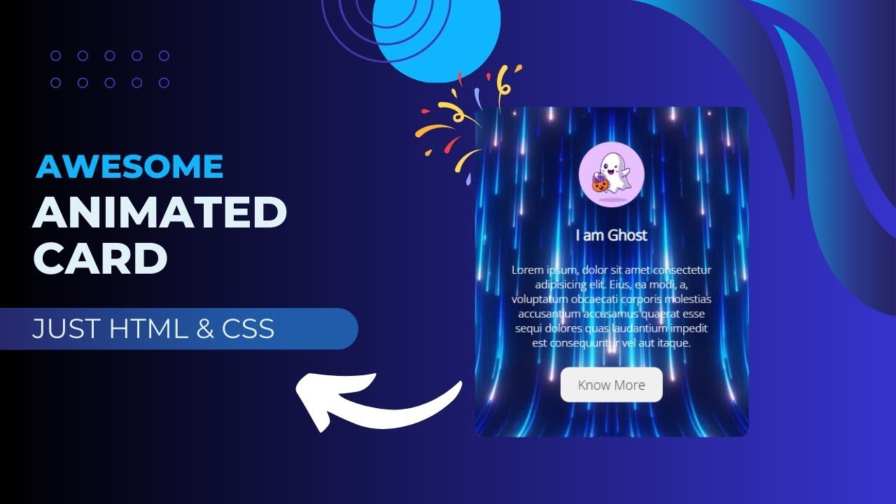 How to create Animated Card  | Middle class coder | Html & Css