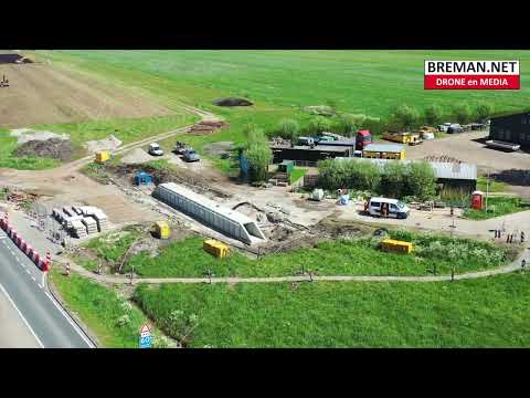 06-05-2022 Werkzaamheden nabij Randweg t.b.v. afwatering Genemuiden