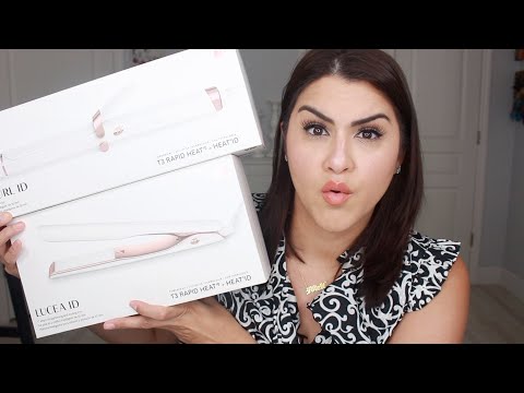 T3 CURLING IRON AND FLAT IRON REVIEW AND DEMO