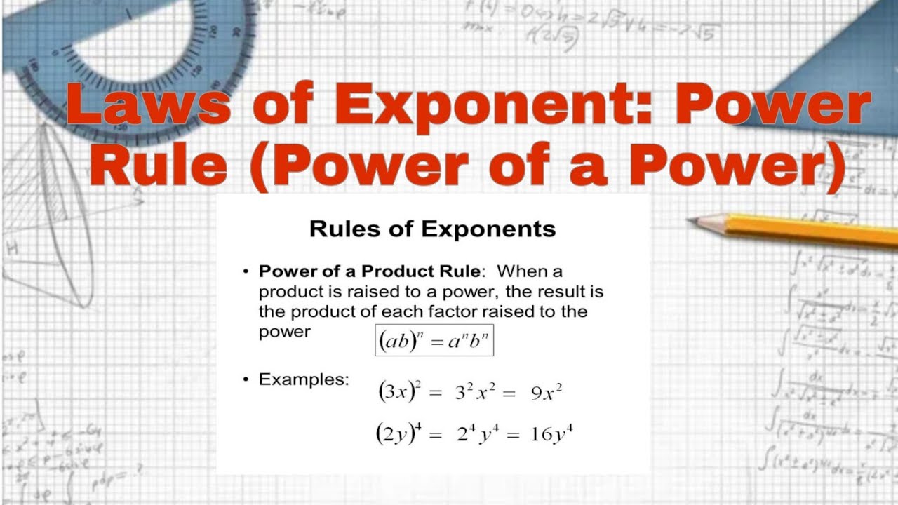 Laws of Exponent: Power Rule (Power of a Power)