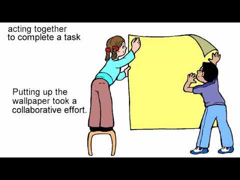 collaborative meaning | Vocabulary for Kids | Children's Dictionary | Learn English Vocabulary