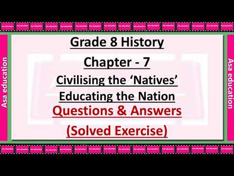 Chapter 7: Civilising the Natives, Educating the Nation Video Lecture ...