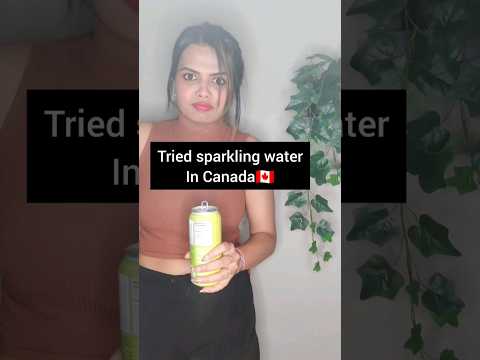 Tried sparkling water for the first time in Canadaπ¨π¦ #calgary #canadavlogs