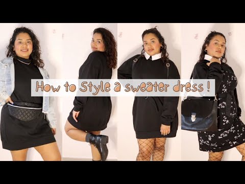How to style one sweater dress in 6 ways!
