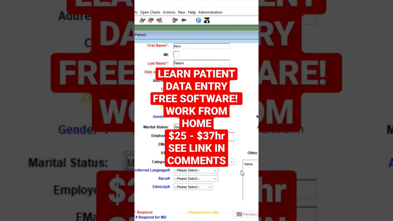 Fast Track into Healthcare! Learn EMR and EHR with Me Entering Patient Data