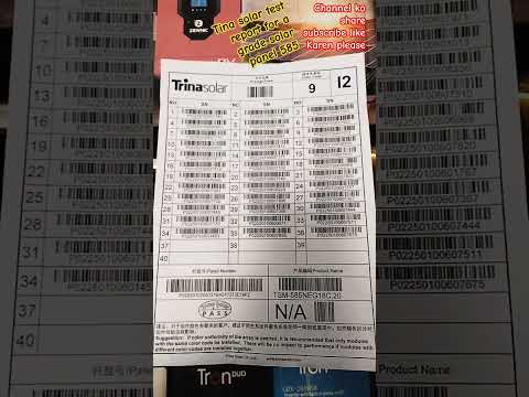 Trina solar panel 585 watt. Test report a grade full 🌝 grade