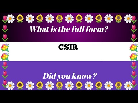 Full Form of CSIR.