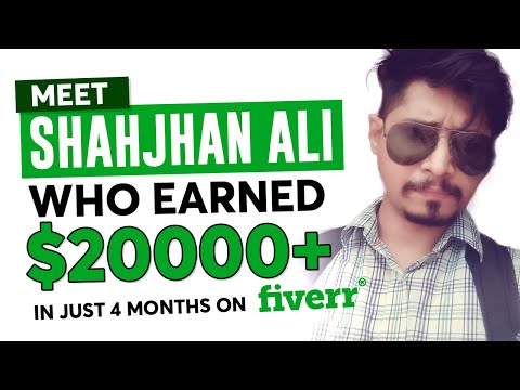 Meet Shahjhan Ali Who Earned $20000+ on Fiverr - Freelancing Tips