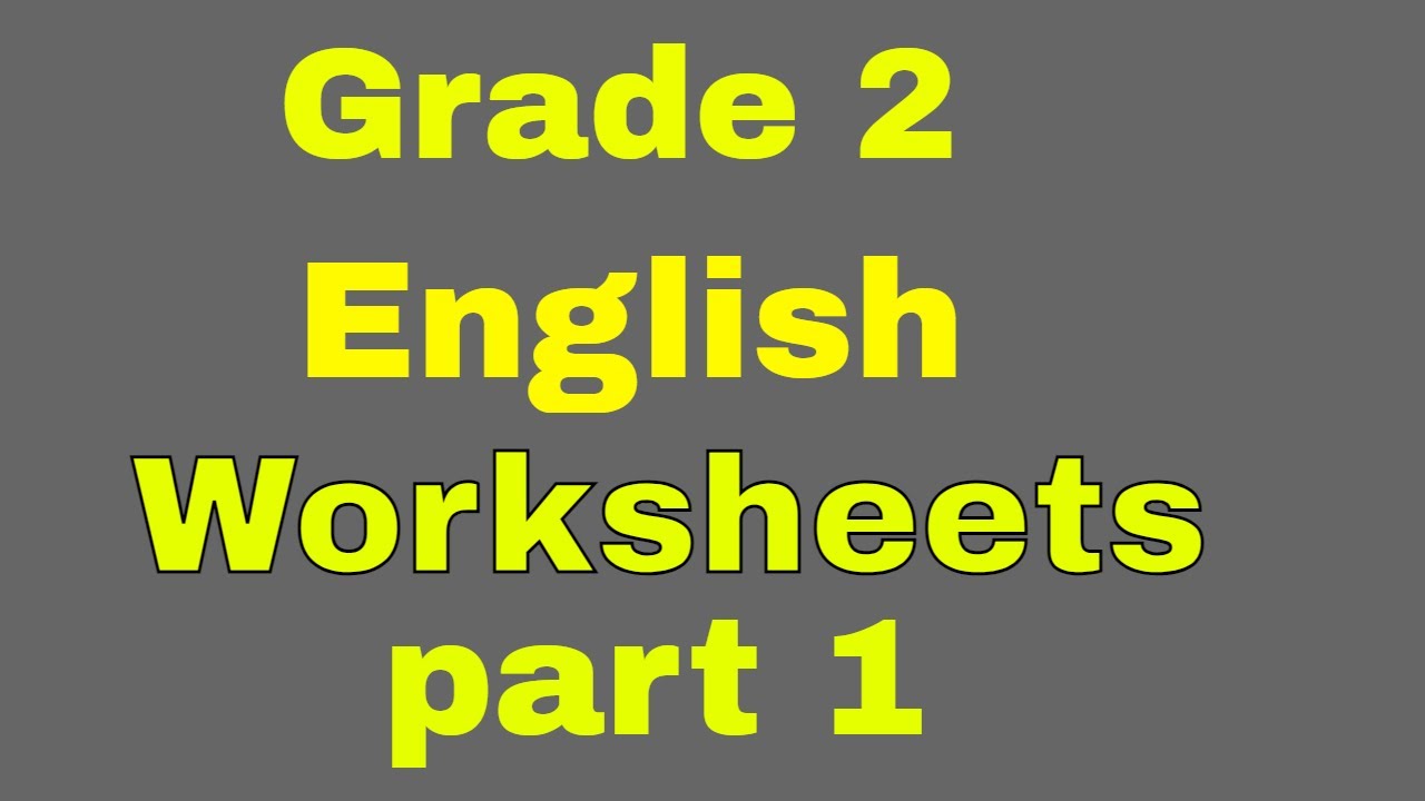 Grade 2 English worksheets part 1#educationalvideo #worksheets#2ndgrade #englishworksheet#education