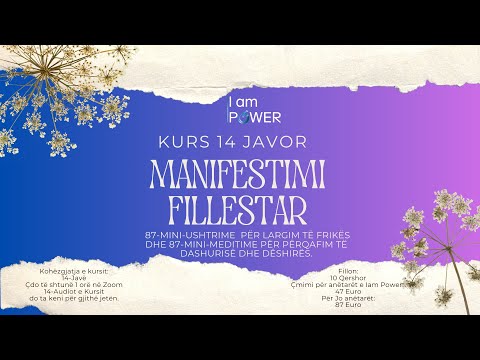 Manifestimi Fillestar- Kurs 14 Javor Online, ndiqni nga kudo.