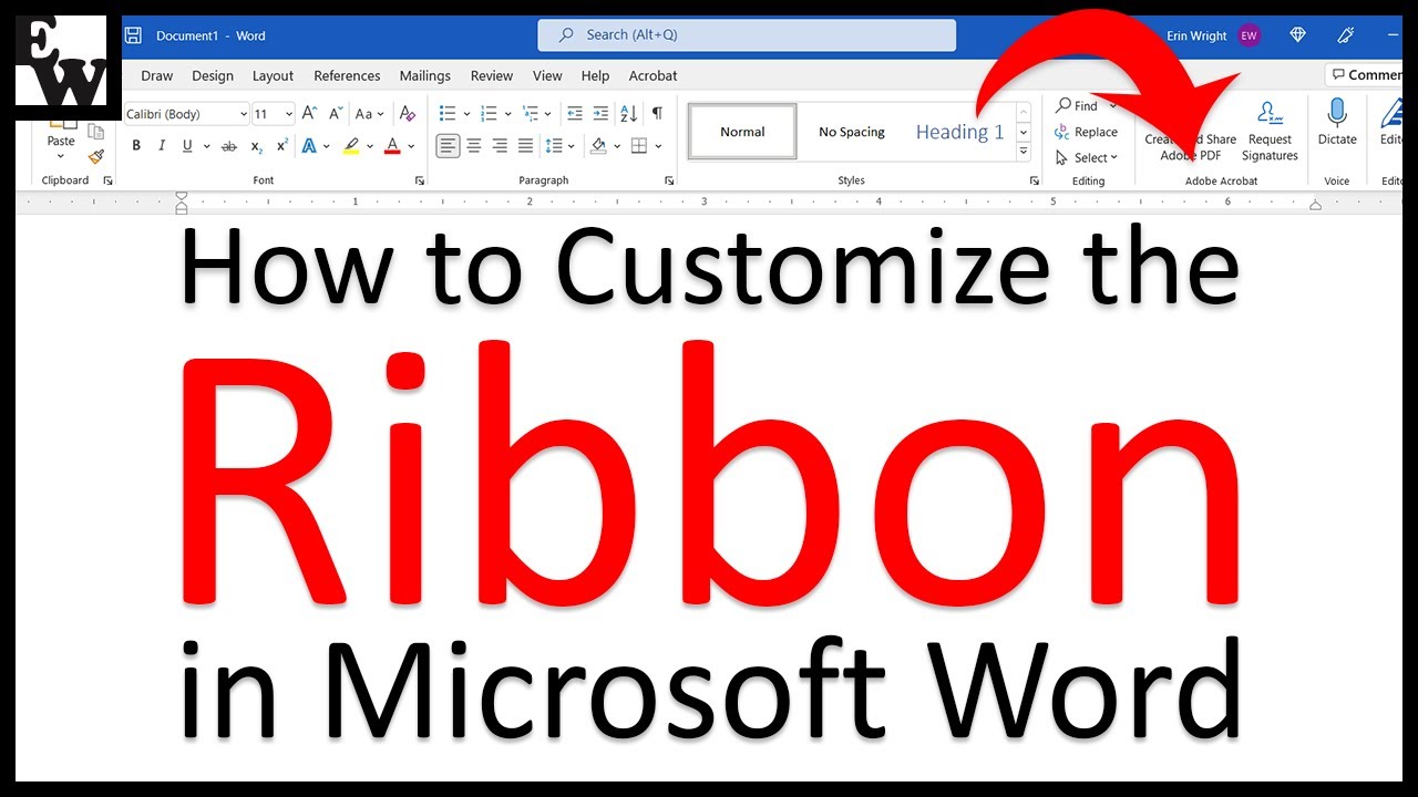 How to Customize the Ribbon in Microsoft Word