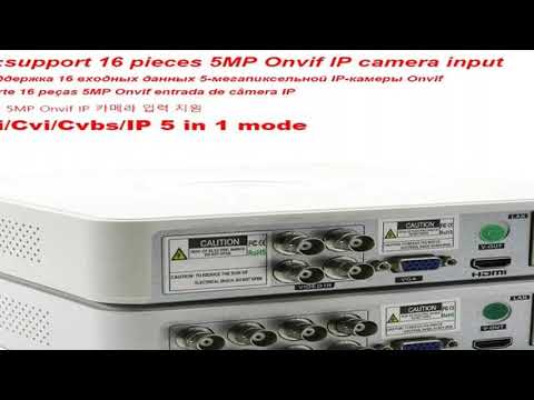 Hybrid DVR CCTV Security 4CH/8 Channels 5M-N Audio Over Coaxial for 5MP 12.5Fps 1080P 720P TVI CVI C