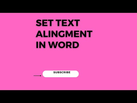 what is alignment in word and how to set text alignment in word document