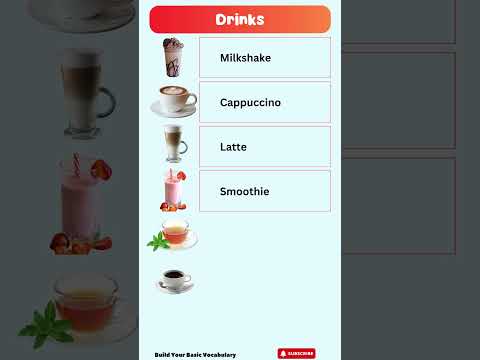 Drinks & Beverages Vocabulary | Learn Common Drink Names