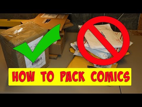 How to pack comic books to mail without breaking the law