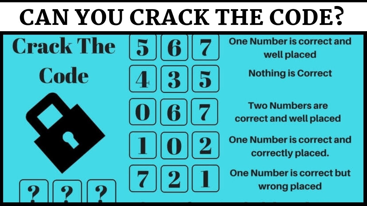 CRACK THE CODE #BRAINTEASERS | CRITICAL THINKING #PUZZLES