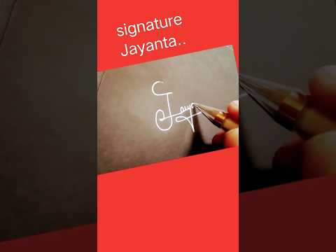 jayanta signature writing#youtube #shorts #shortsvideo #reels ❤️🥰