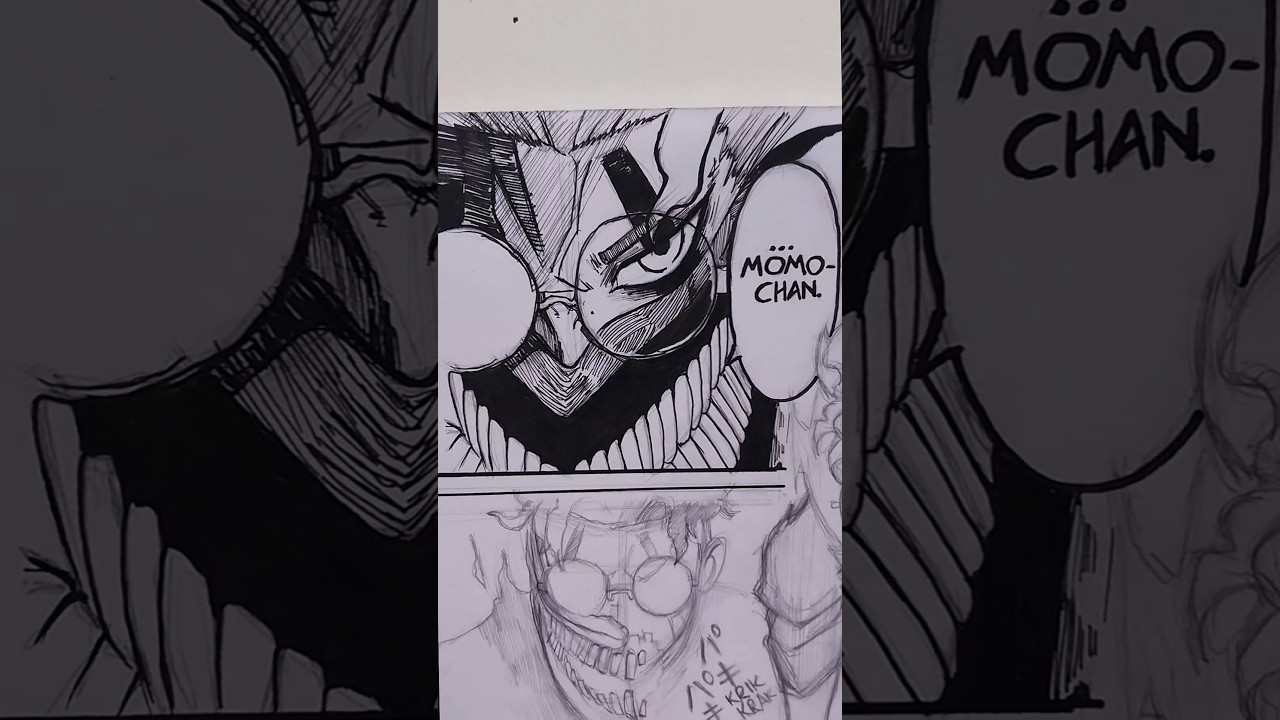 DanDanDan!💫 manga panel P1🔥💯  ..Drawing Okarun💦😲✨️#anime #drawing #art #animesong #animeart #japan