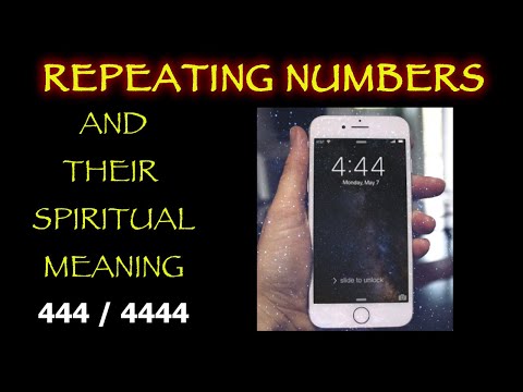 Repeating Numbers & their Spiritual Meaning - 444 / 4444