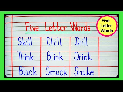 five letter words for kids | 5 letter words with pictures | five letter words spelling |