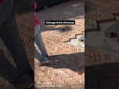 Chicago brick driveway pavers installation
