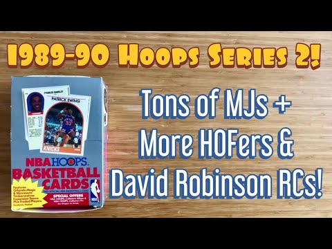 1989-90 NBA Hoops Basketball Series 2 Box Break! Tons of MJs + More HOFers & David Robinson Rookies!