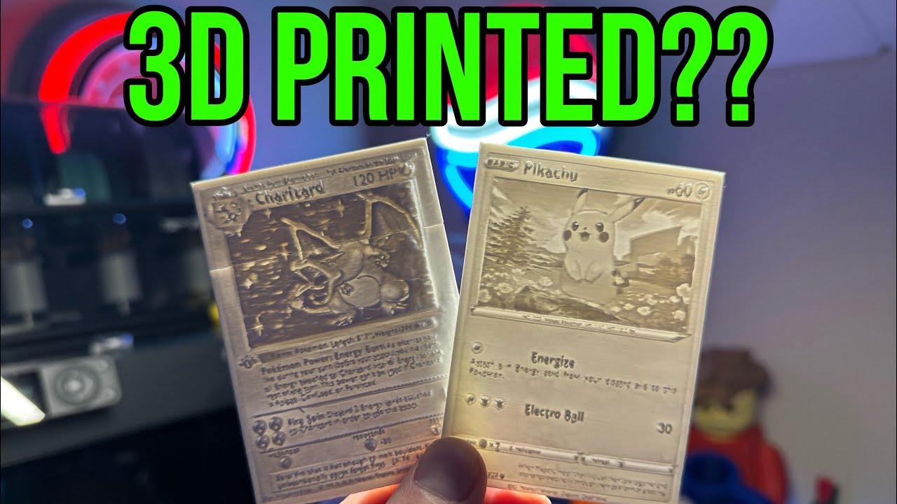 How to 3d print your own pokemon cards!