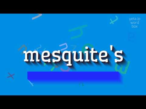 How to say "mesquite's"! (High Quality Voices)