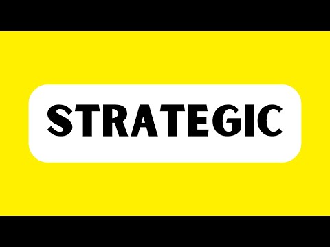 How to Pronounce Strategic (Correctly)
