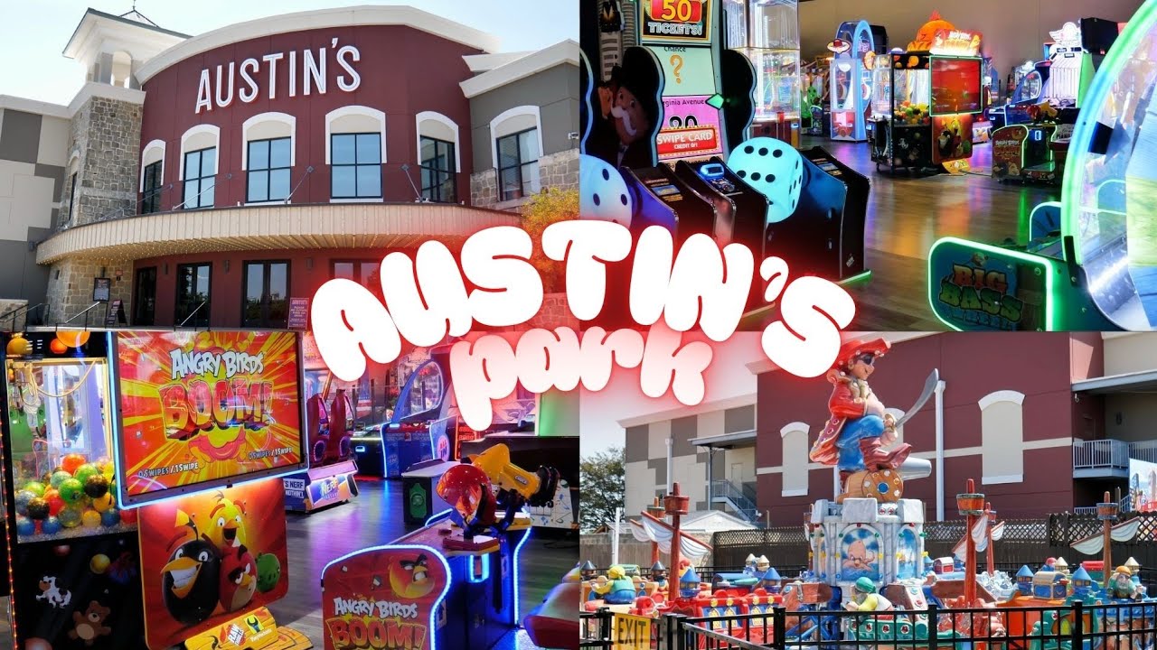 Austin's Park AND Pizza! The BEST Arcade in Austin Texas, Full Walkthrough Tour!