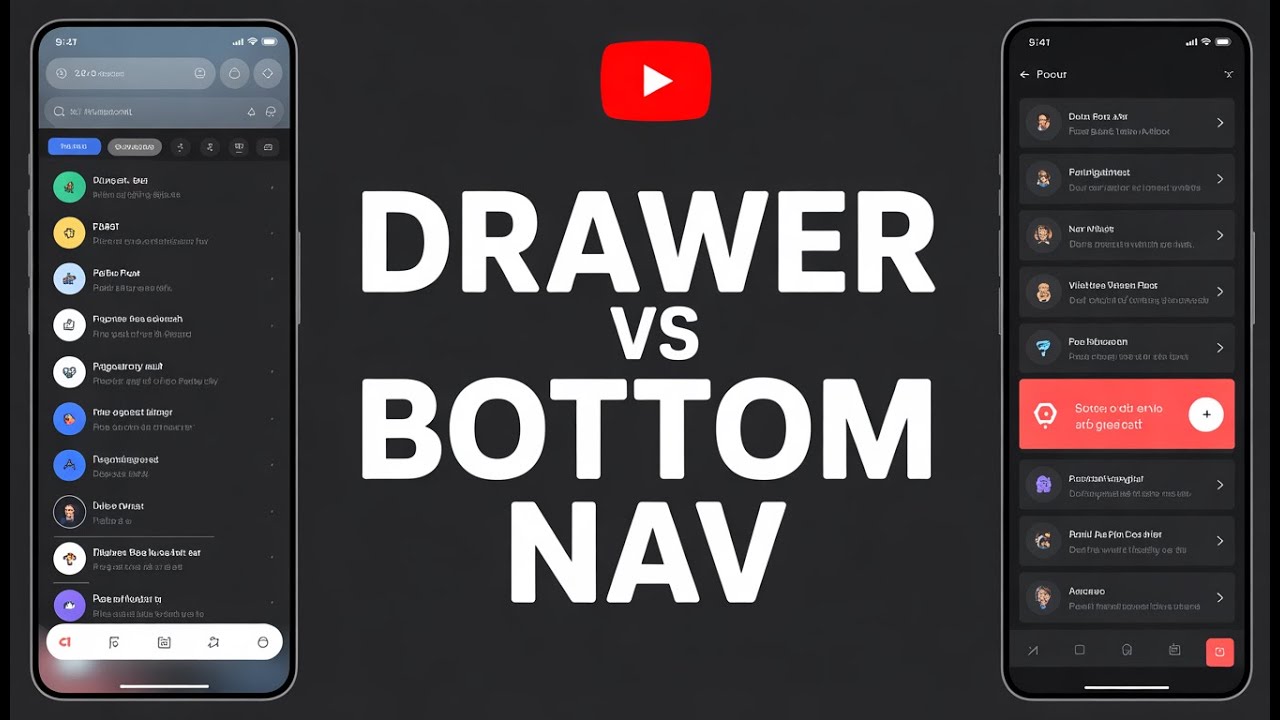Flutter Drawer vs BottomNavigationBar | Best Navigation for Your App