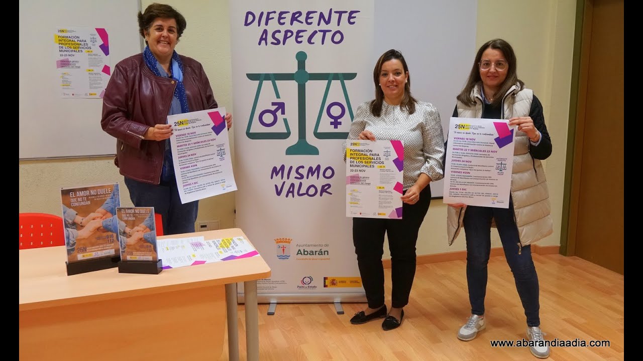 La Concejalía de Mujer e Igualdad presenta la programación del 25-N en Abarán