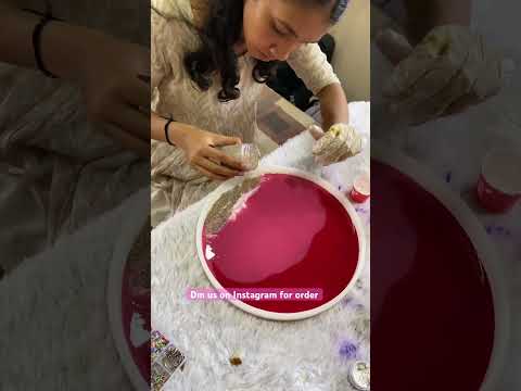 Pink beach theme baby detailing #resin#resinart#art#resincrafts #youtubeshort