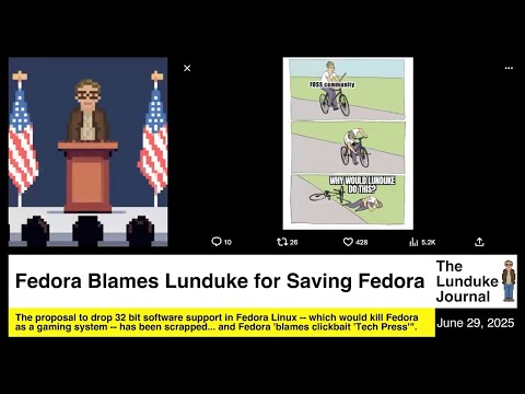 Fedora Blames Lunduke for Saving Fedora
