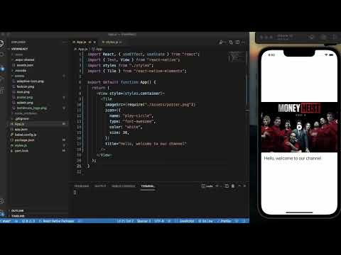 Learn React Native Tutorial 65 Tile | React Native Elements - Mind Luster