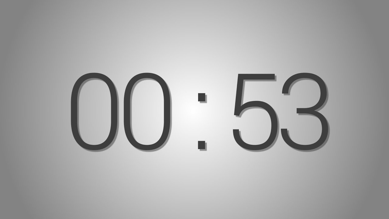 53 Seconds countdown Timer - Beep at the end | Simple Timer (fifty-three sec)