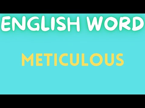 METICULOUS MEANING