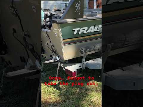 Always remember: #boat in, plug in. Boat out, plug out. #tracker #boating #fishing #remember