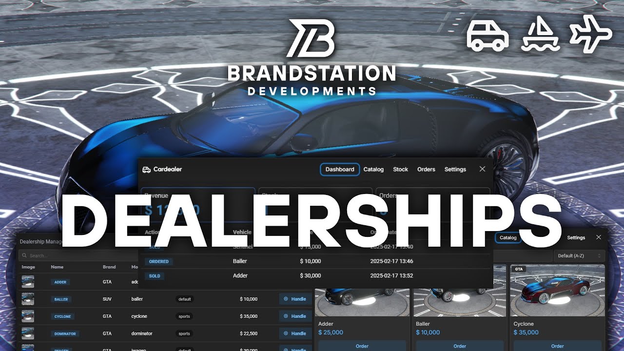 [QBCore, ESX] Dealerships - FiveM Releases - Cfx.re Community