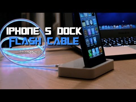 iPhone 5 Dock & Illuminated Lightning Cable By iPhone5Mod