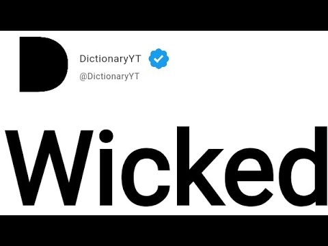 Wicked Meaning in English
