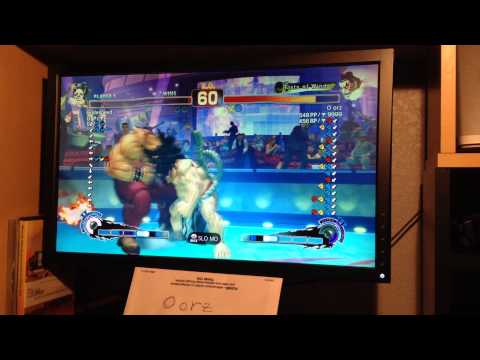 [USF4] Basic 32 Hit E.Honda Hundred Hand Slap Desk Combo