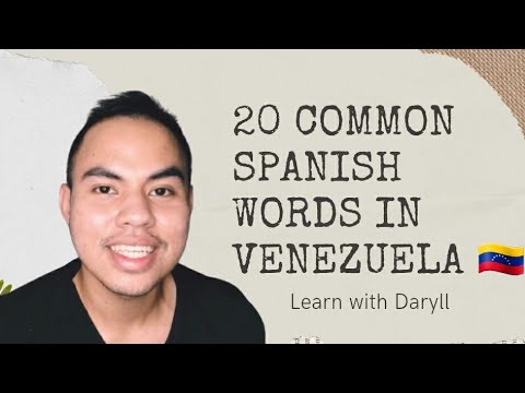 20 common Spanish words in Venezuela 🇻🇪