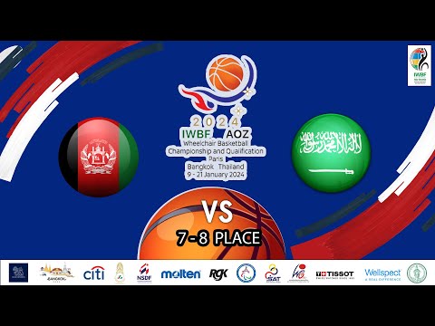 2024 IWBF Asia Oceania Championships I 7 - 8 Place I Men's I AFG VS KSA